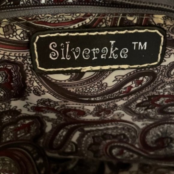 Silverake | Bags | Silverake Embossed Satchel With Crystal Cross Emblem ...